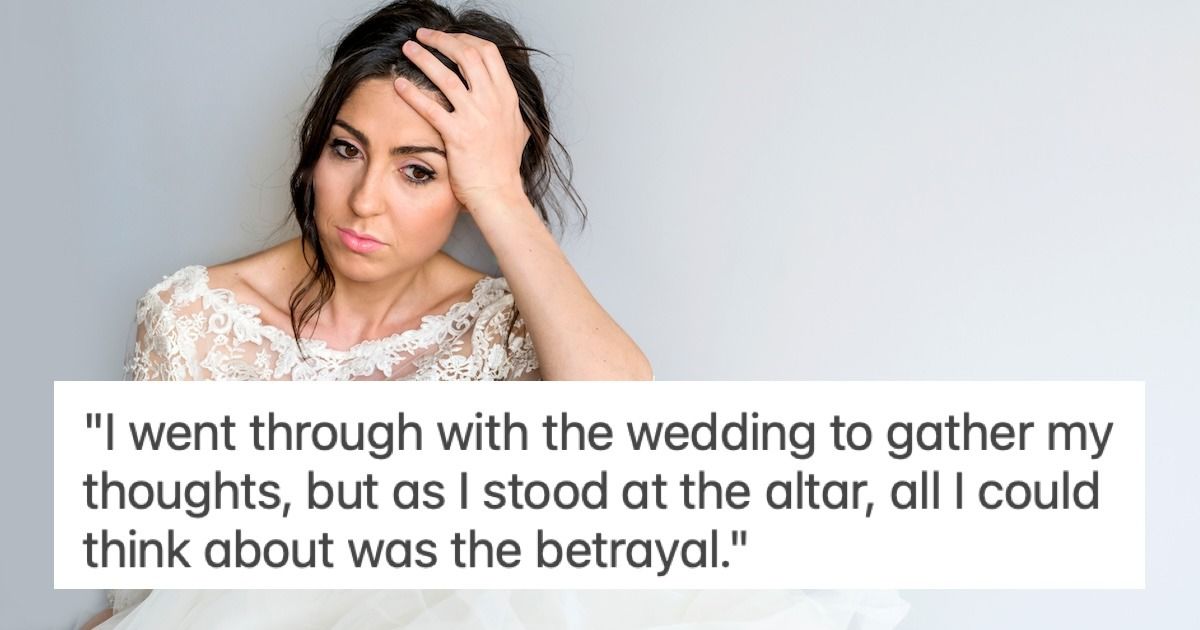 'AITA for leaving my fiancée at the altar after discovering her affair?' | Someecards AITA