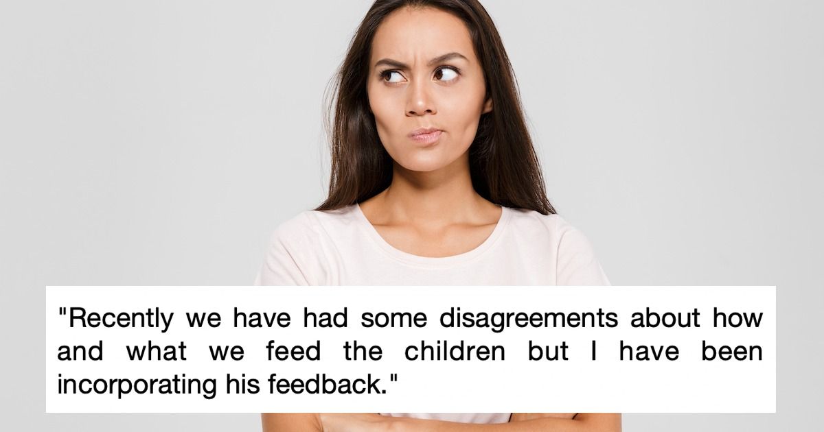 'AITA for telling my boyfriend to save food for my kids?' | Someecards AITA