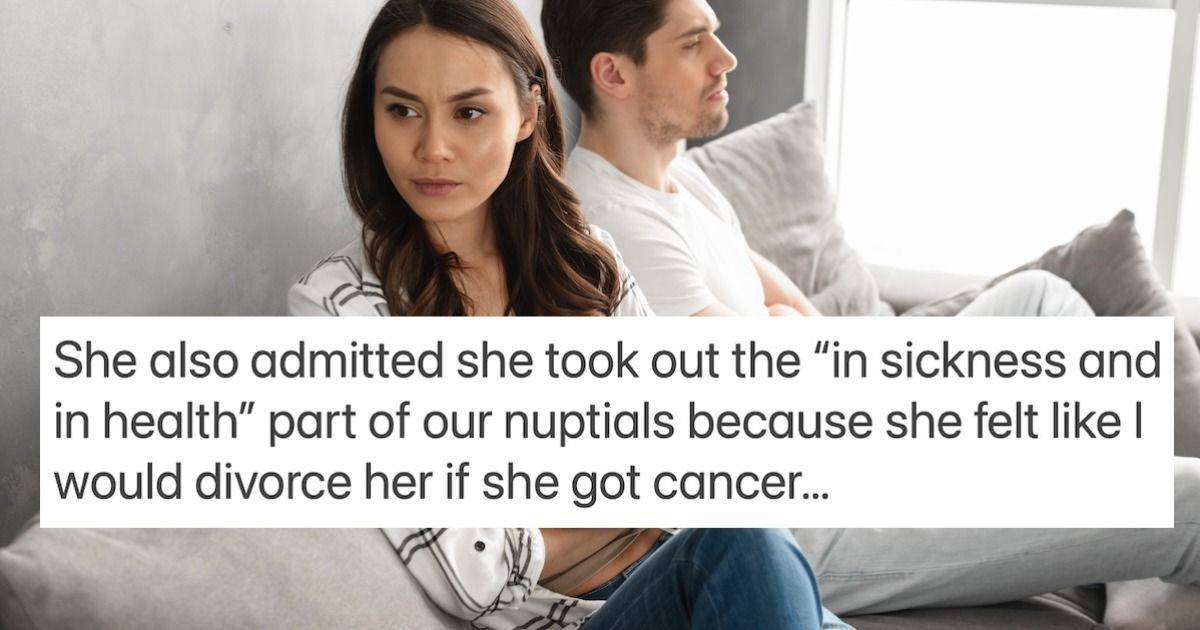 'AITA for wanting to divorce because of what my wife said in therapy?' | Someecards AITA