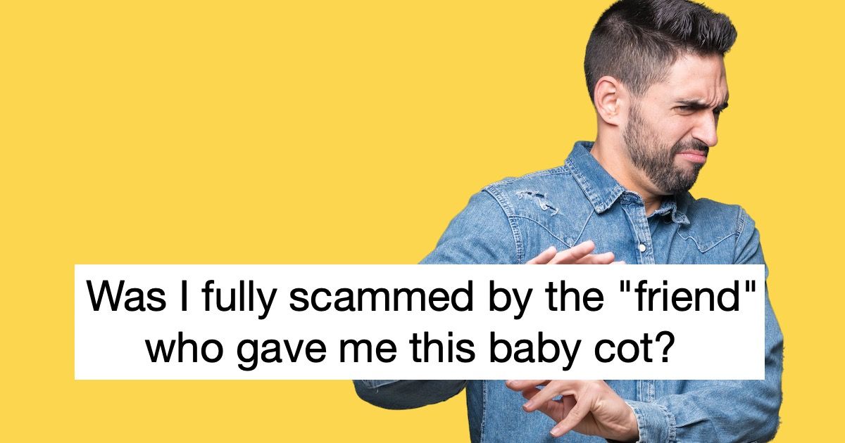 Parents to newborn are tricked into receiving 'disgusting baby cot' as ...