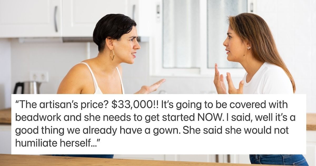 'AITA for not buying my fiancé a second wedding dress that's more than ...