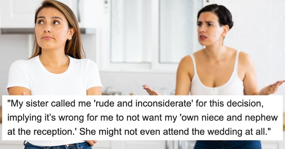 'AITA for wanting a child-free wedding reception despite my family's ...