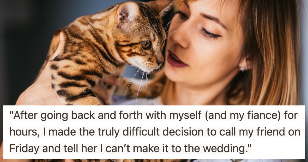 'AITA for dropping out of my friend's wedding the day before because of ...