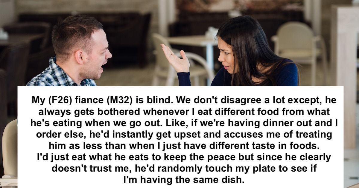 'AITA for taking my fiancè's dinner after he touched mine ...
