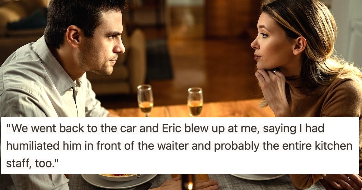'AITA for 'humiliating' my boyfriend in front of a waiter?' | Someecards AITA