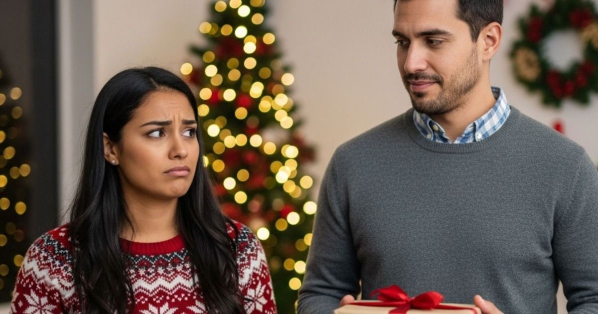 'My husband has never gotten me a Christmas present but got one for our ...