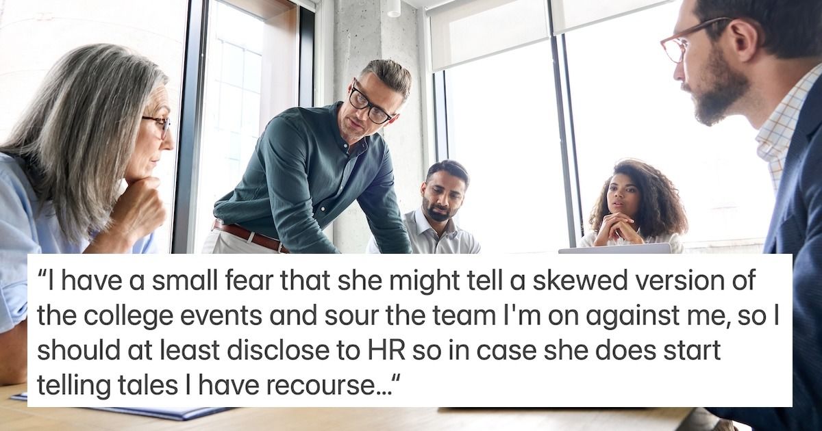 'AITA if I tell HR about my past with a new co-worker?' 'CREEP ...