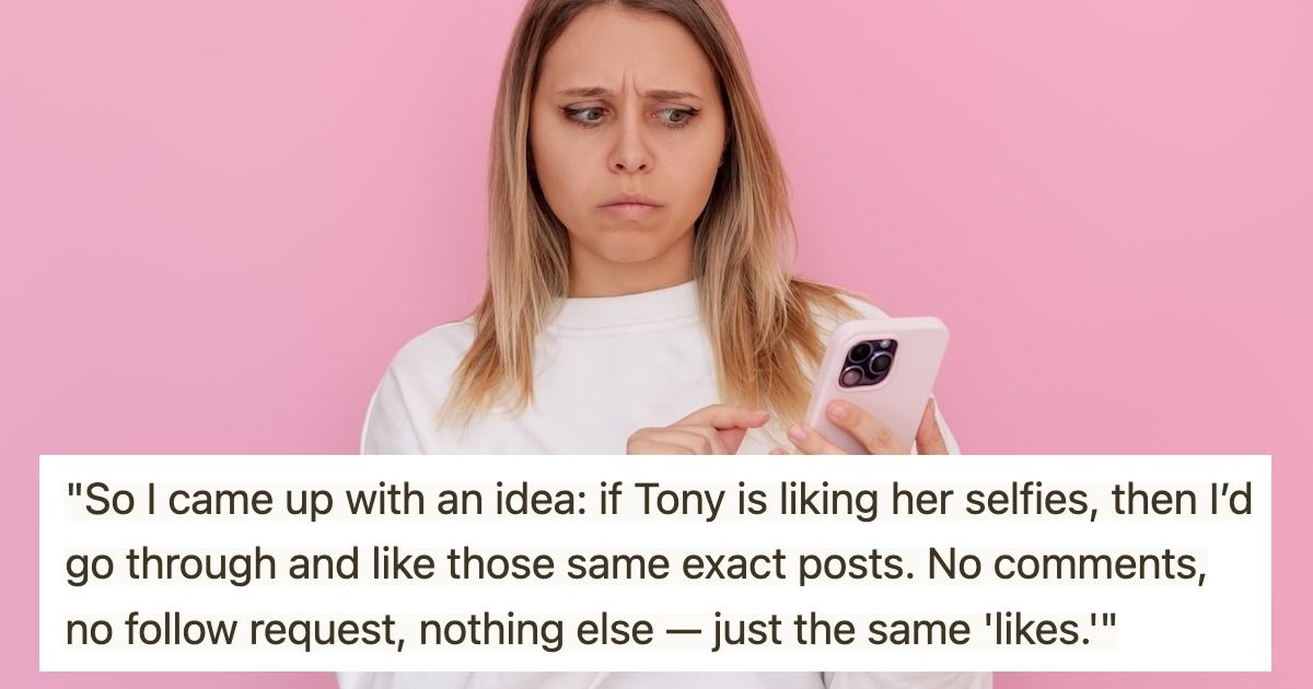 'AITA for 'embarrassing' my husband by 'liking' all his receptionist’s ...