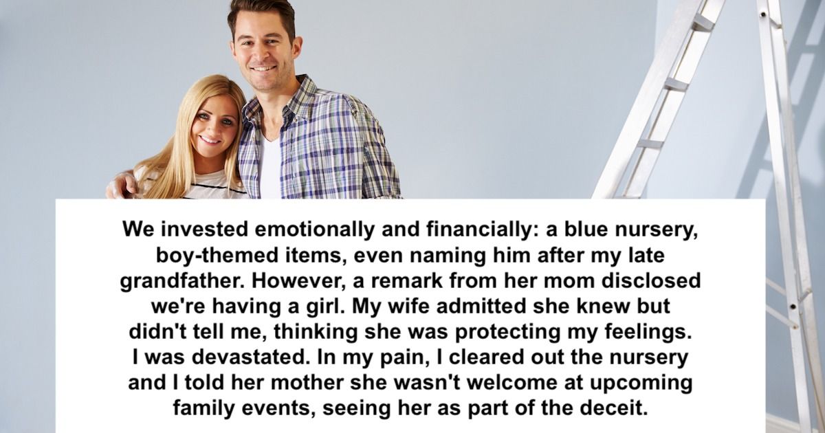 'AITA for the way I reacted after my wife lied about our baby’s gender ...