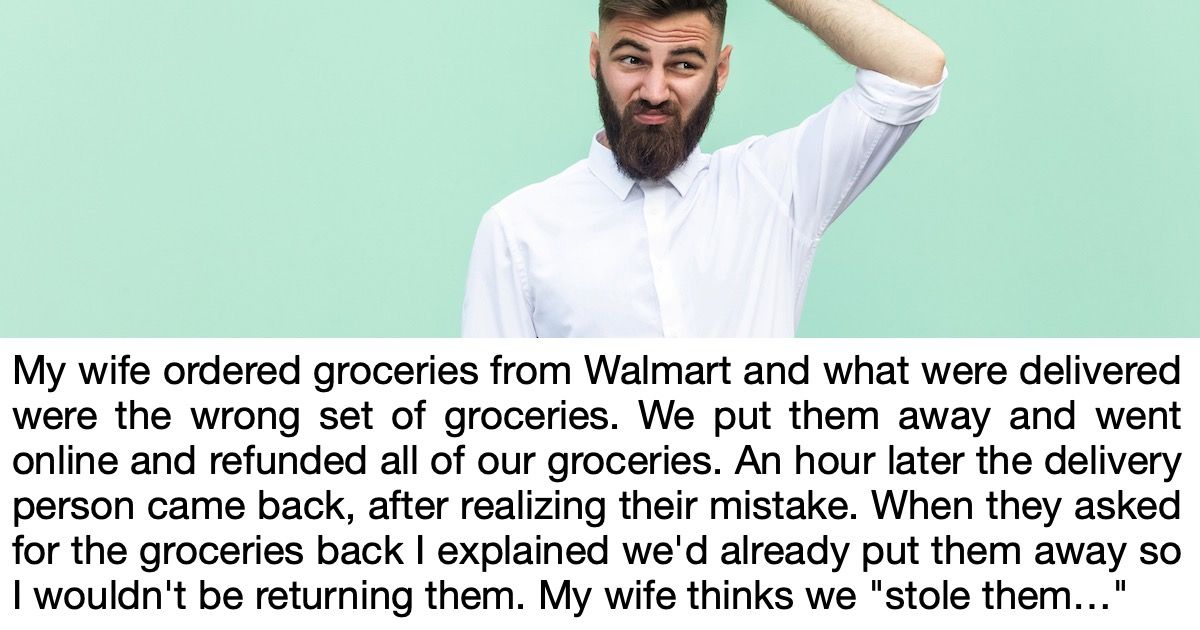 Man asks if he's wrong to keep groceries that were delivered to wrong ...