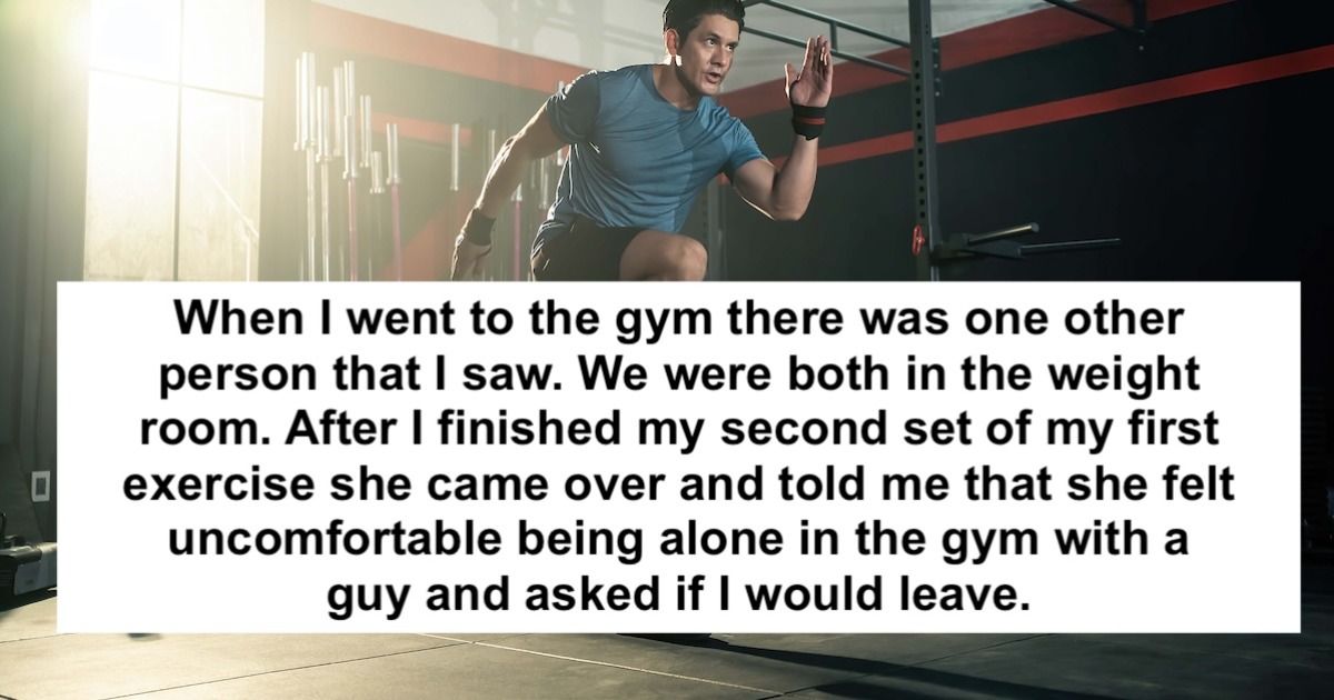 Man refuses to leave gym after woman tells him he's 'intimidating,' she ...