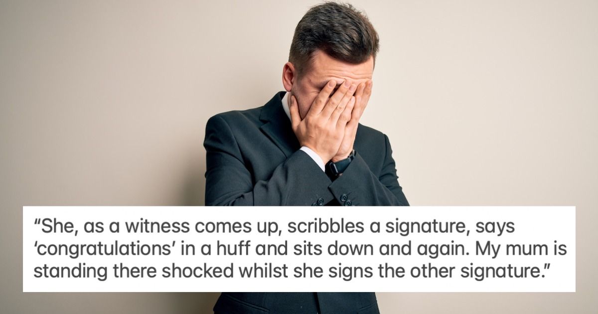 'AITA for not forgiving my MIL for ruining our wedding by sulking and ...