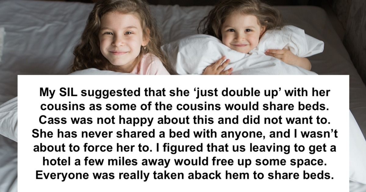 Mom gets 8yo daughter hotel room instead of sharing bed with cousins ...