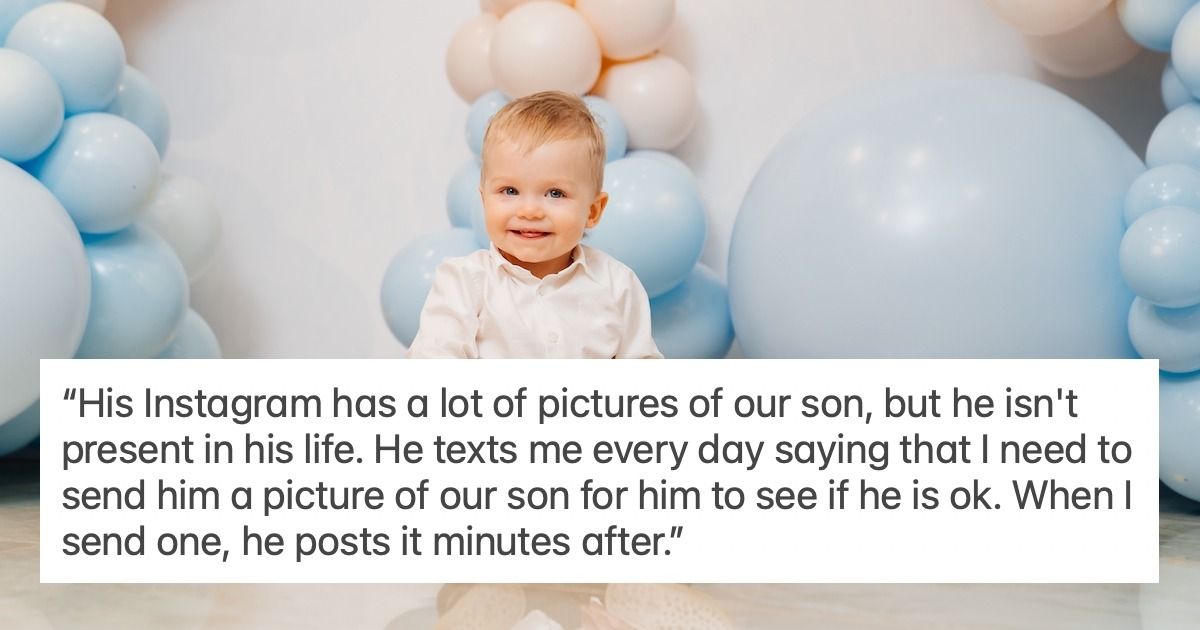 'AITA for watermarking photos of my son before sending them to his dad ...