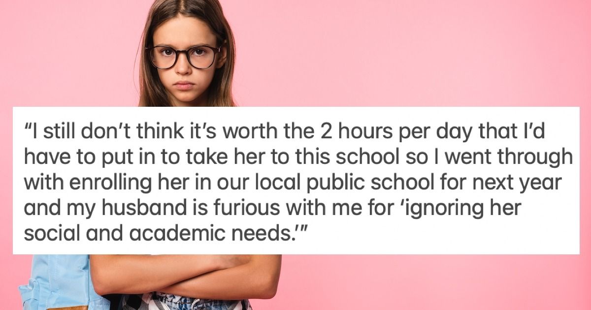 SAHM 'too busy' to drive daughter to gifted school, husband says ...