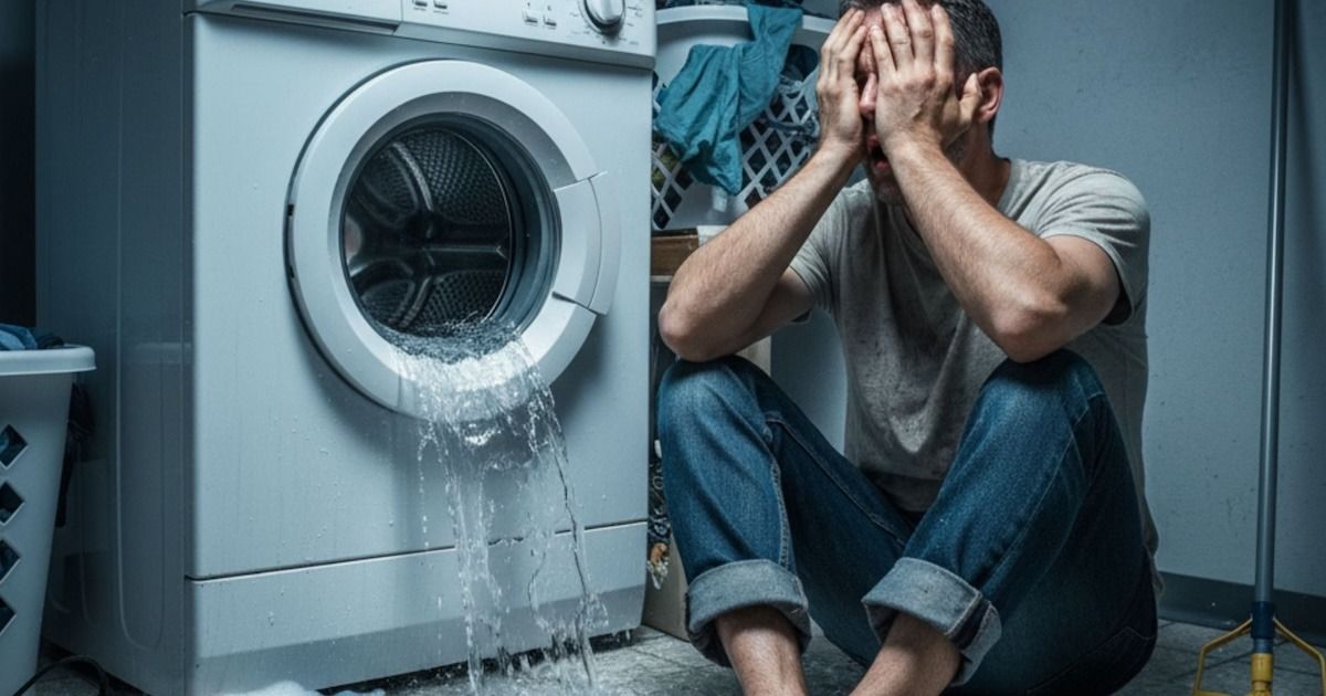 'My roommate used the broken washer and flooded the hardwood floor. She ...