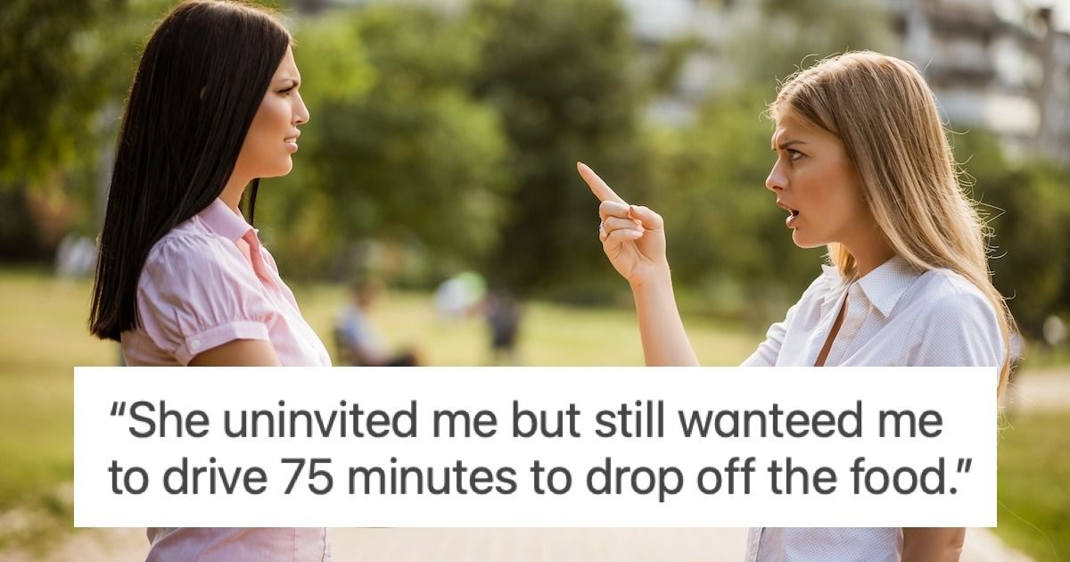 'AITA for not delivering the food I made to baby shower after I was ...