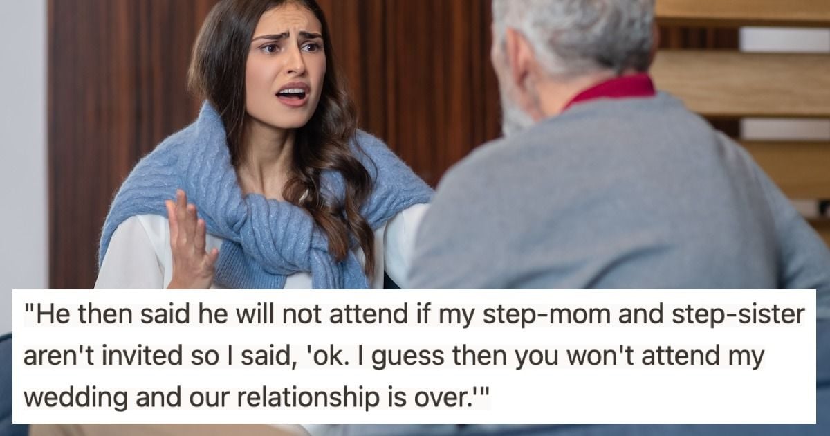 'AITA for not inviting my step-mom and her daughter to my wedding?' UPDATED | Someecards AITA