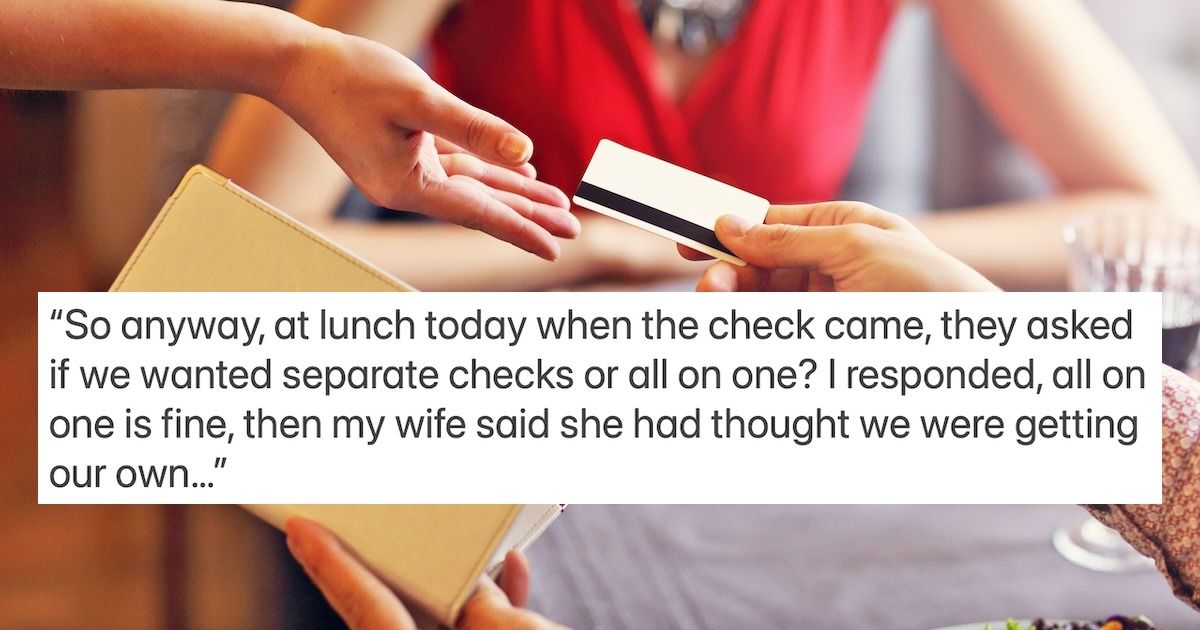 'AITA for not telling my wife prior to lunch with family, that I was ...