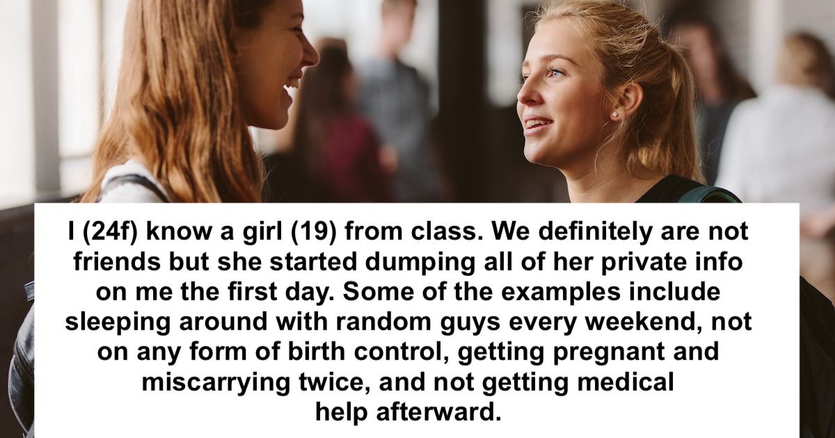 Woman snaps at oversharing classmate, 'your miscarriage is your fault ...