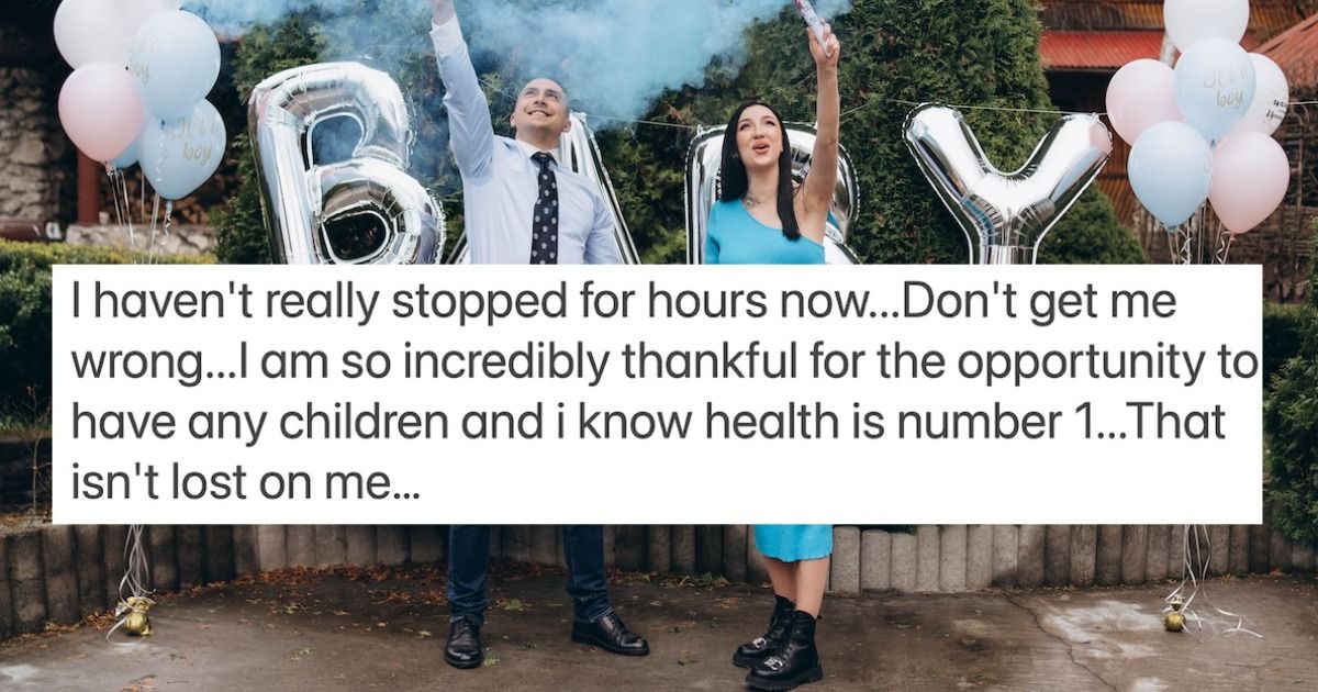 'AITA for crying at my gender reveal?' | Someecards AITA