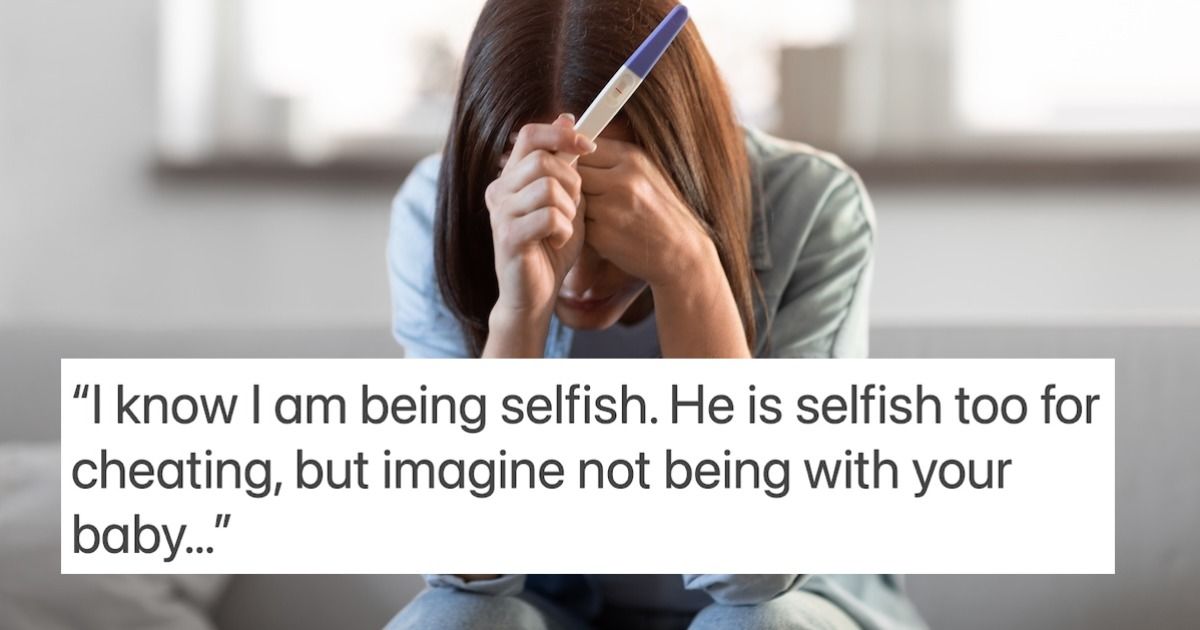 Pregnant woman's husband cheated on her, 'my stepmom suggested we move back in together.' AITA ...