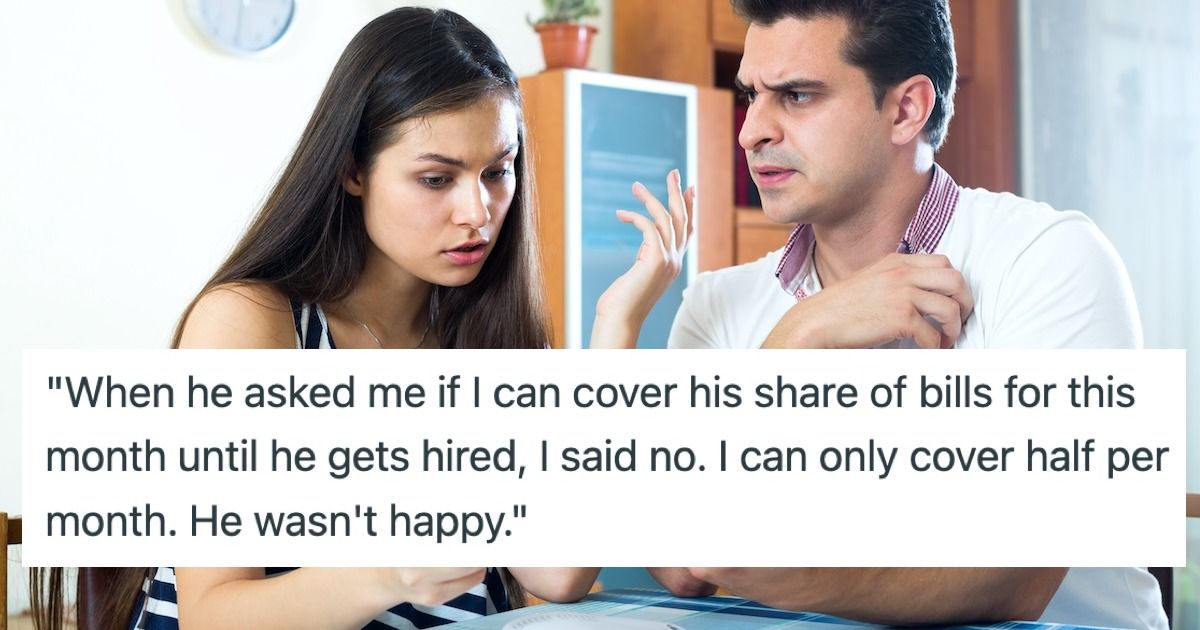 'AITA for refusing to cover my BF's bills while he's unemployed ...