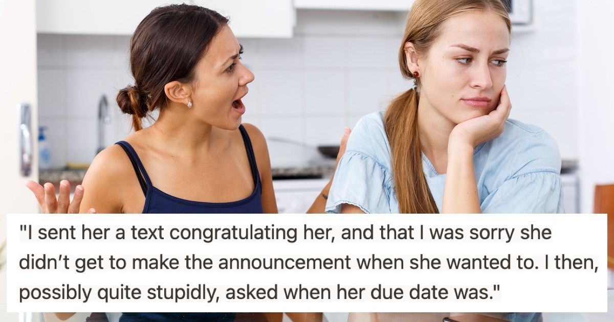 'AITA for 'ruining' my sister's pregnancy announcement by announcing my pregnancy first ...