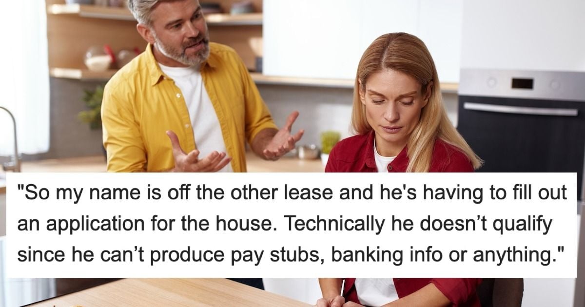 'AITA for taking my name off of the lease where my husband and his GF ...