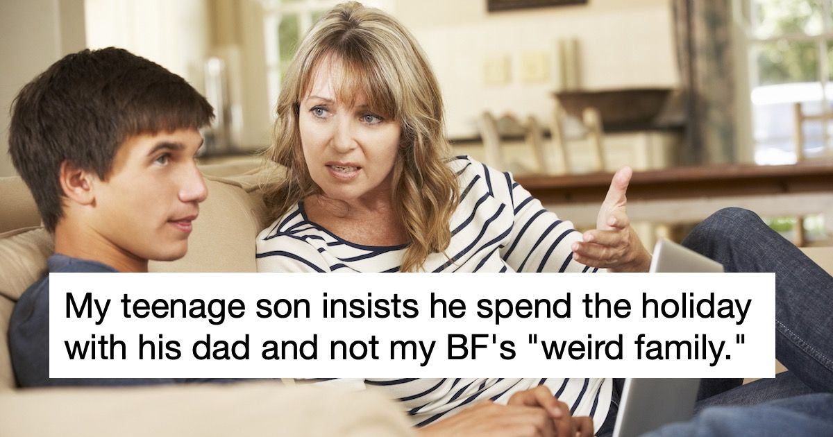 Woman's son won't spend Thanksgiving with her 'creepy' BF; family fight ...