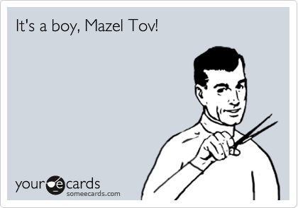 It's a boy, Mazel Tov! | Baby Ecard